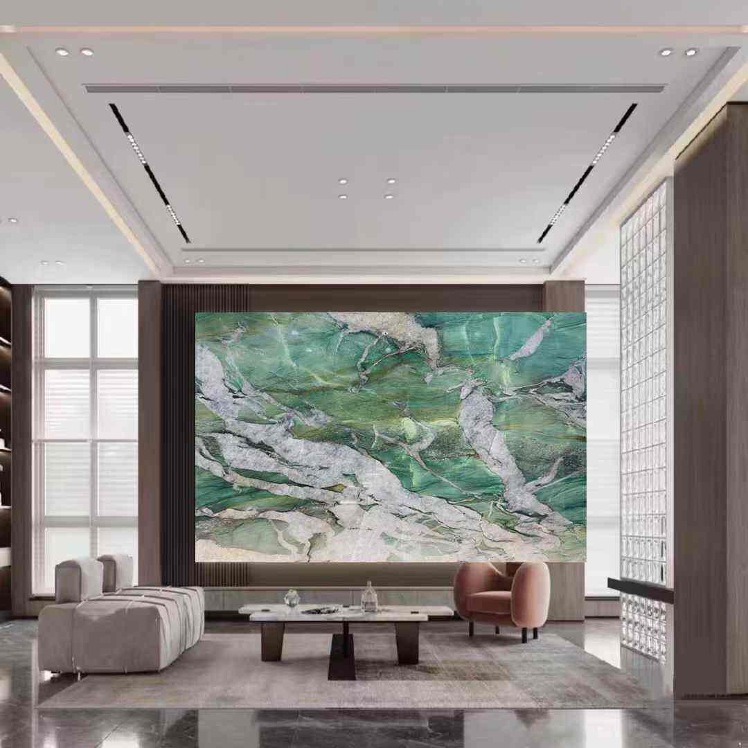 Royal Green Quartzite Slabs: Exotic Natural Stone for Luxury Commercial ...