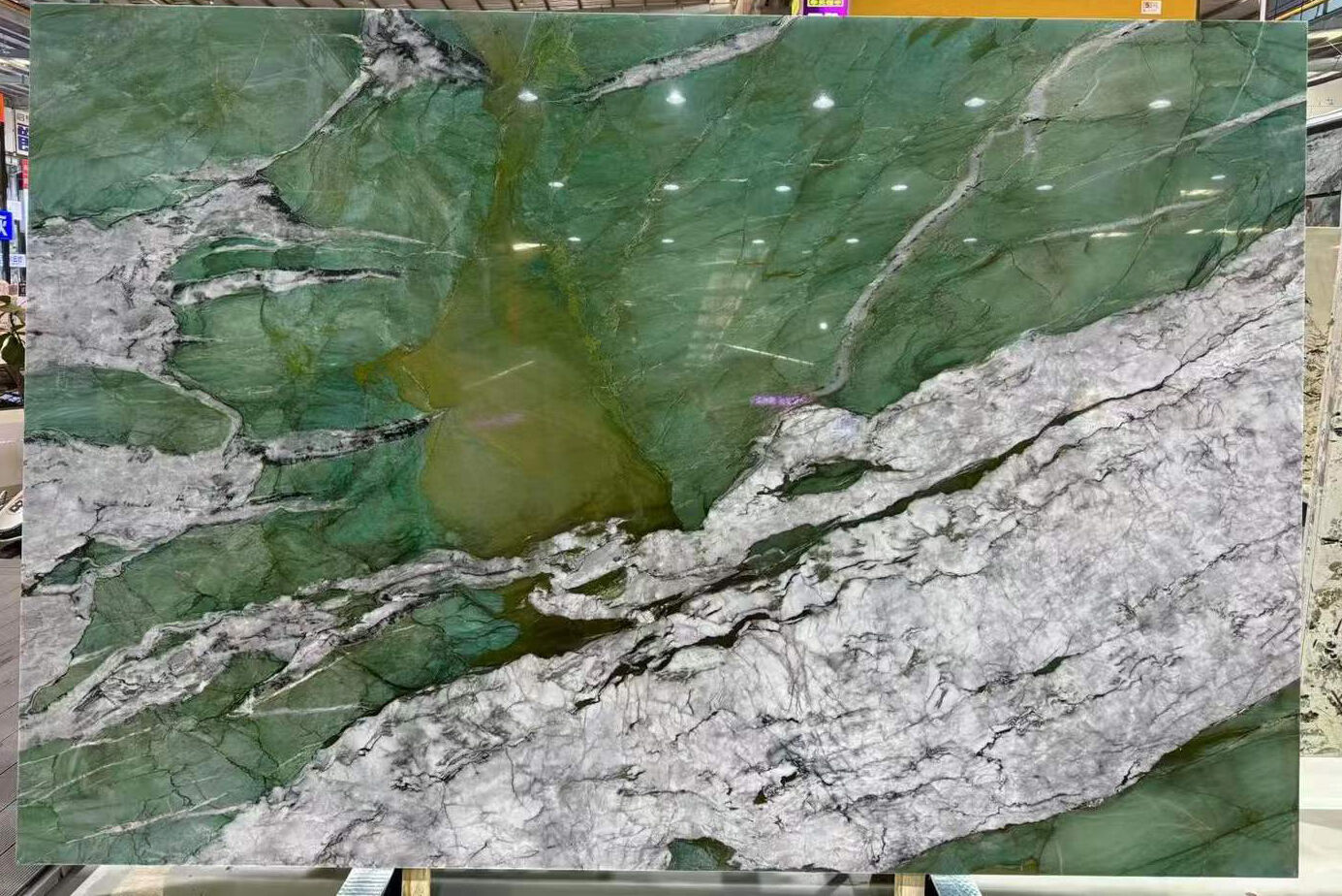 Royal Green Quartzite Slabs: Exotic Natural Stone for Luxury Commercial ...