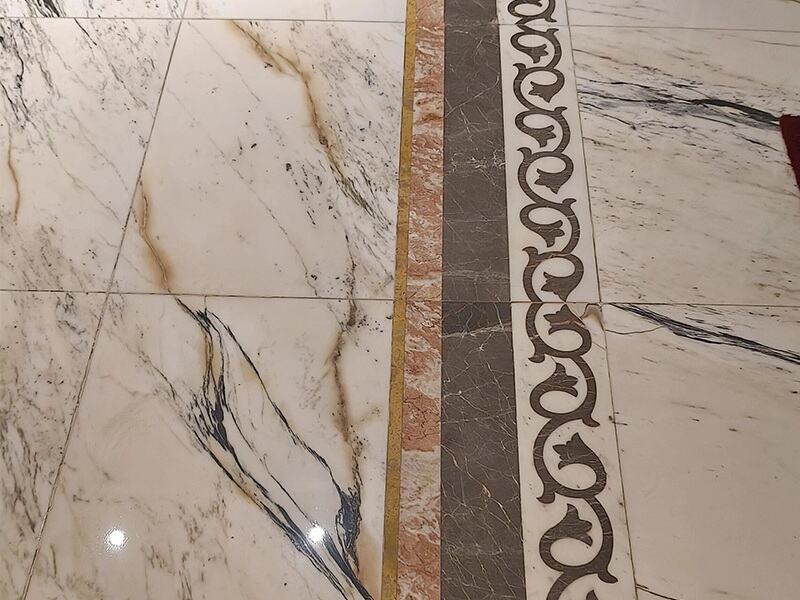 Oriental Calacatta White Marmor-Projekt | Marmorböden ...