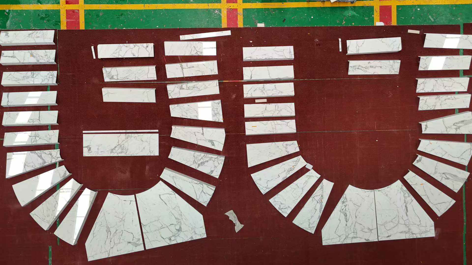 Calacatta White Marble Staircase Project | Projects