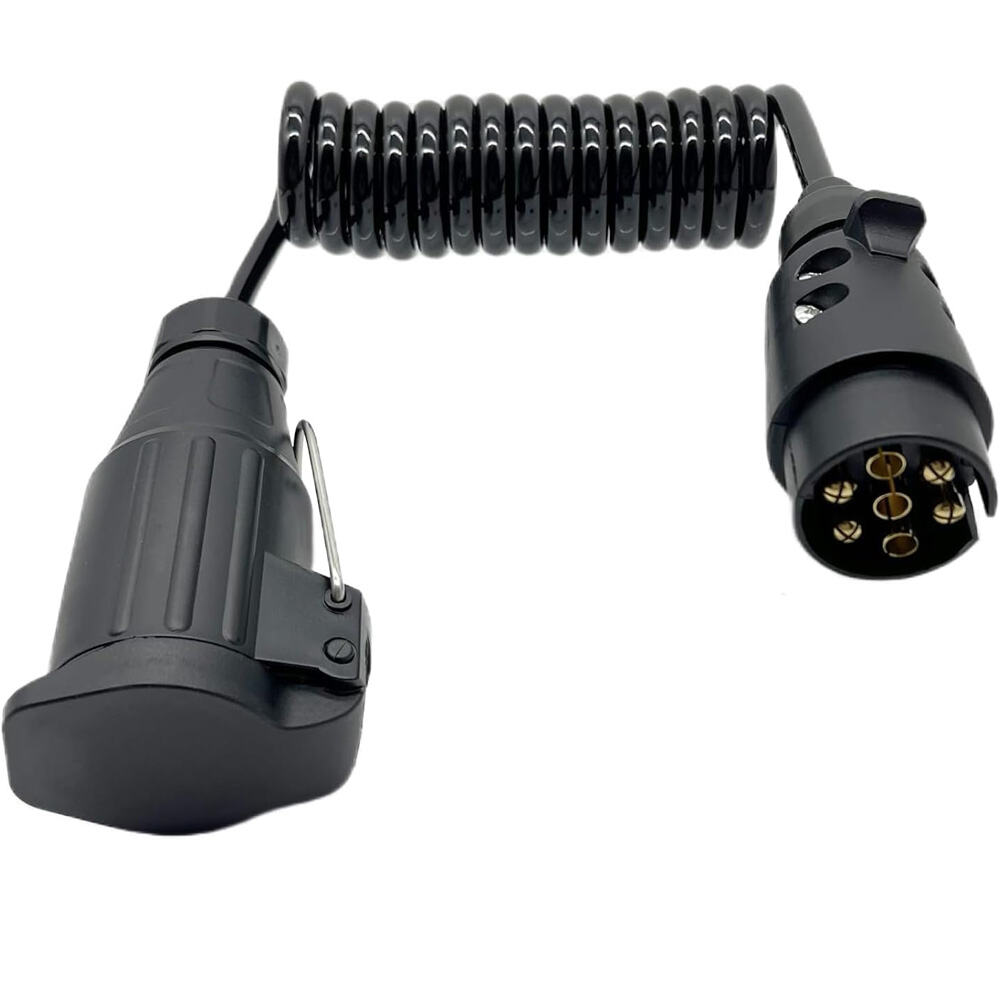 Euro 7 to 13 Pin trailer Plug Adapter Cable for Caravans Motorhomes ...