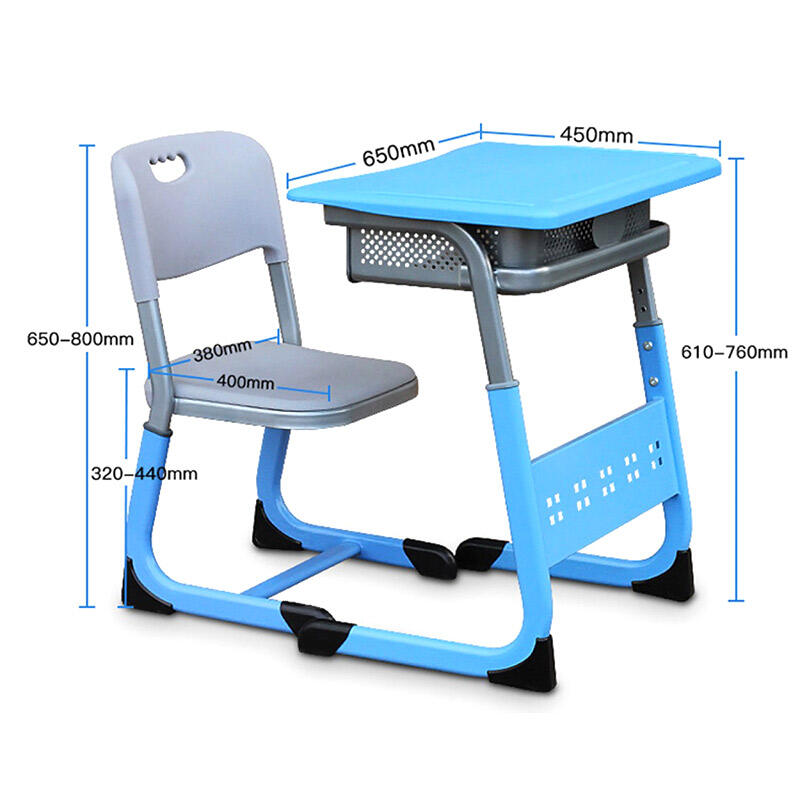 SS0001-5 Student Desk and Chair Set | Single Classroom Desk And Chair