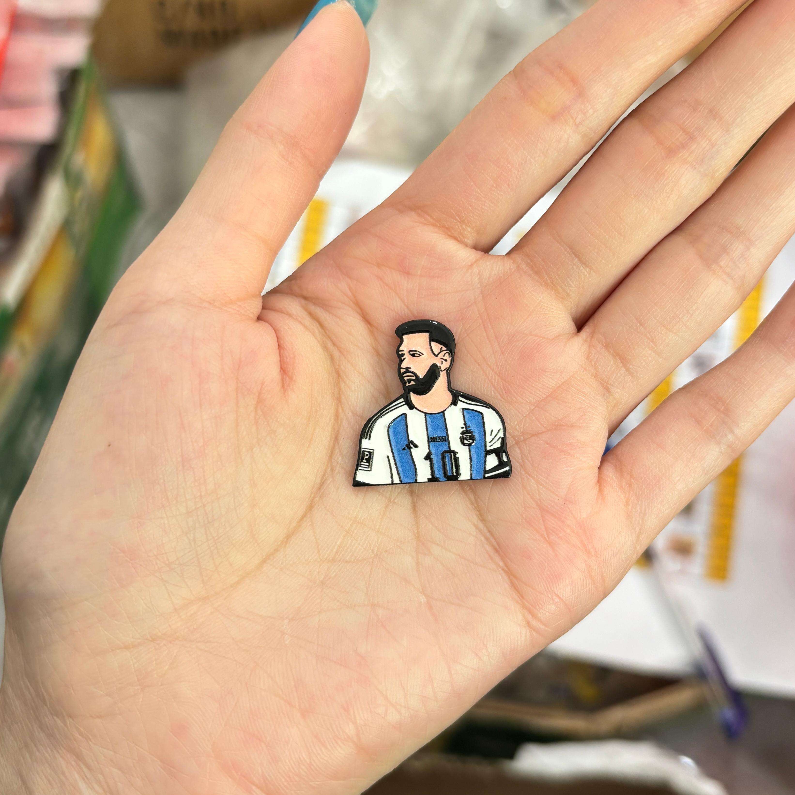 Football Player Phone Sticker | Metal Sticker Pin