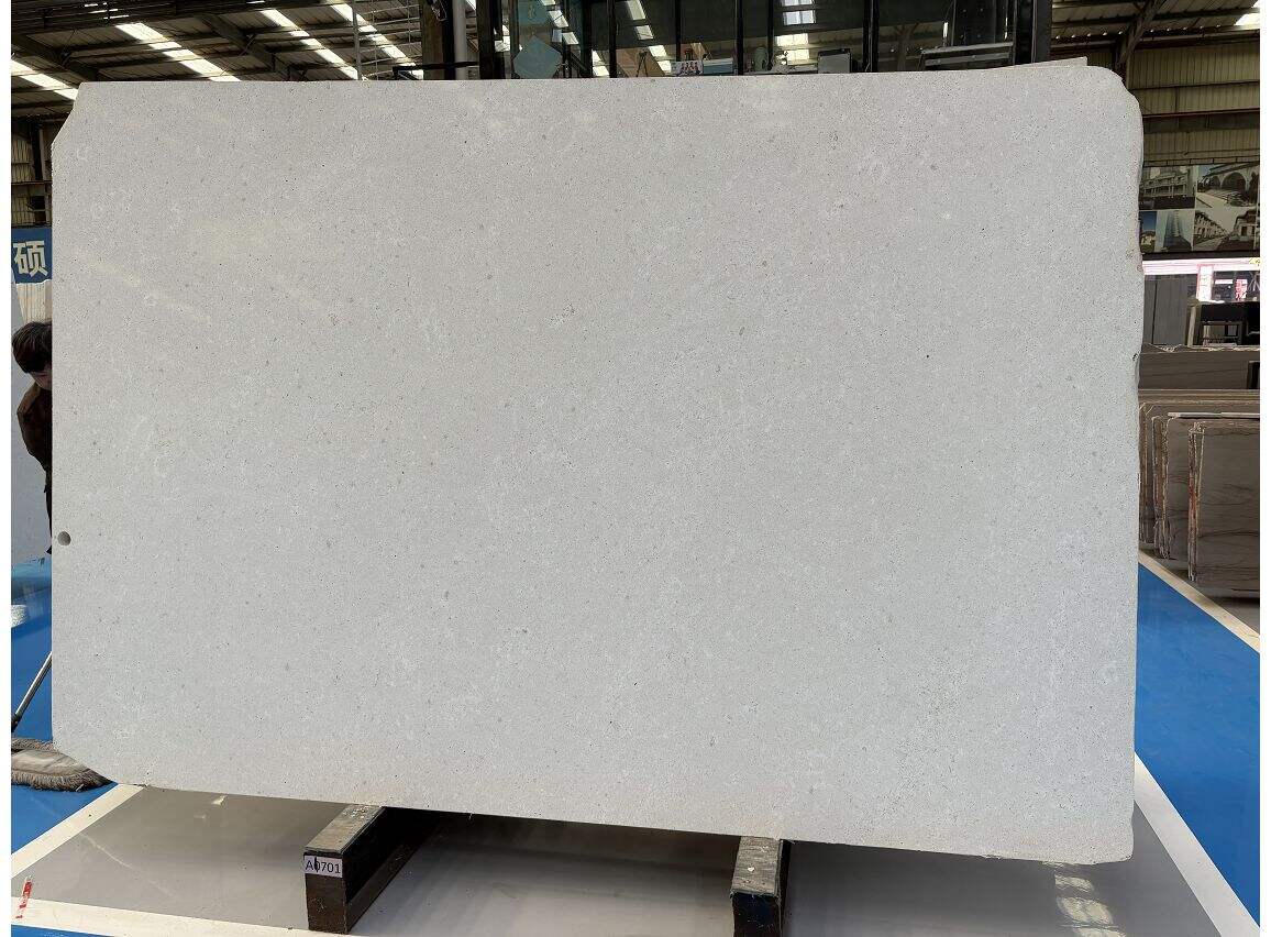 Premium White Pearl Limestone Slab – ISO 9001 Certified, Commercial ...