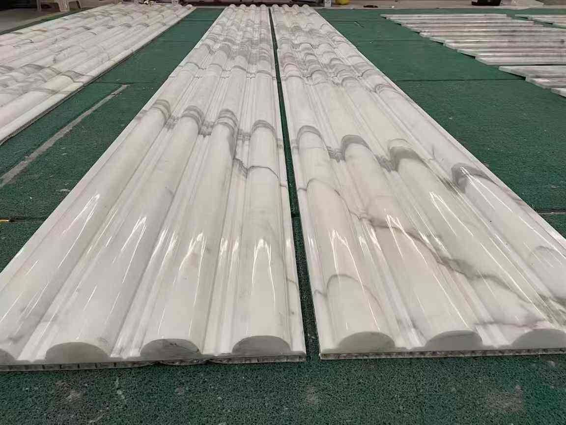 Natural Calacatta White Marble Wall Cladding Composite Aluminium ...