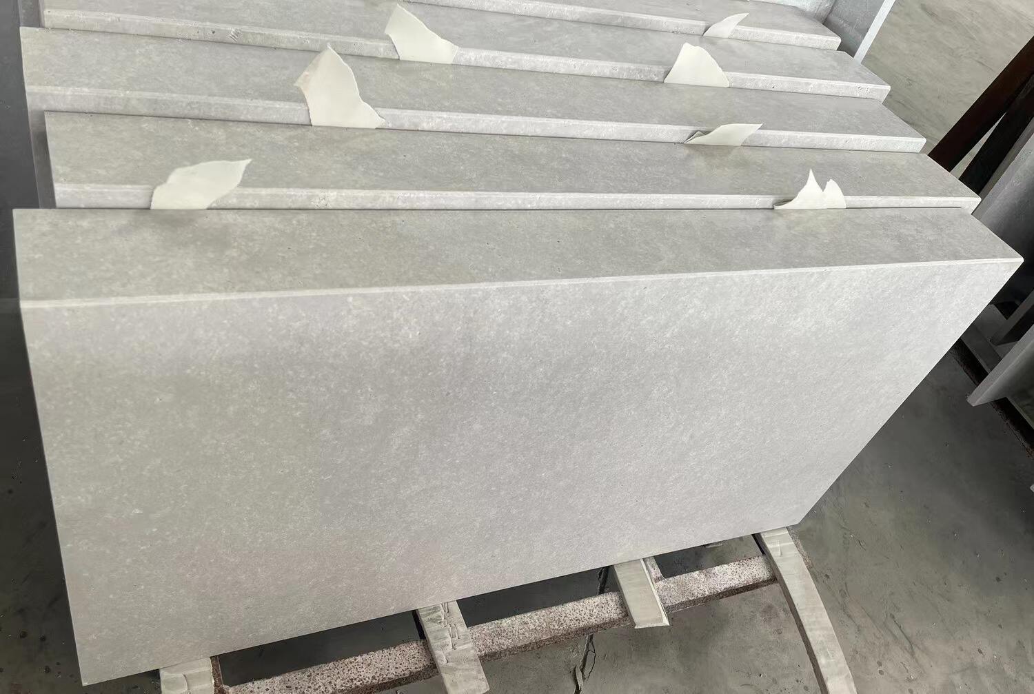 Natural White Grey Travertine Pool Deck Tile and Coping Stone With Drop ...