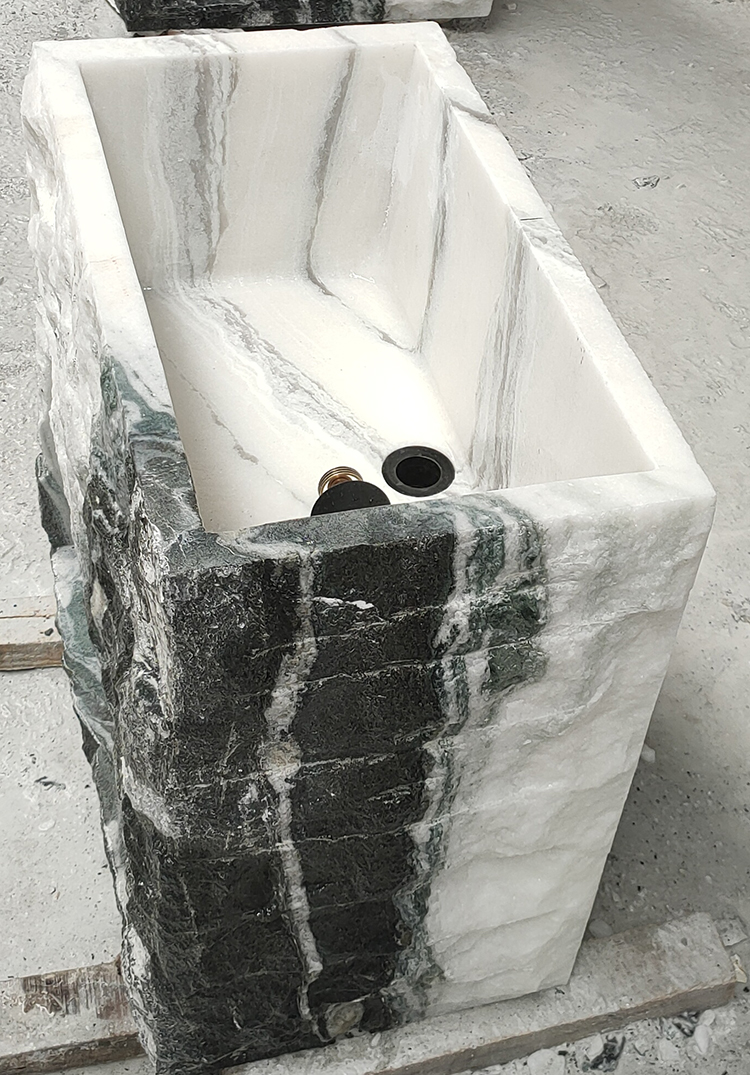 Panda White Marble Basin Sinks | Marble Sinks
