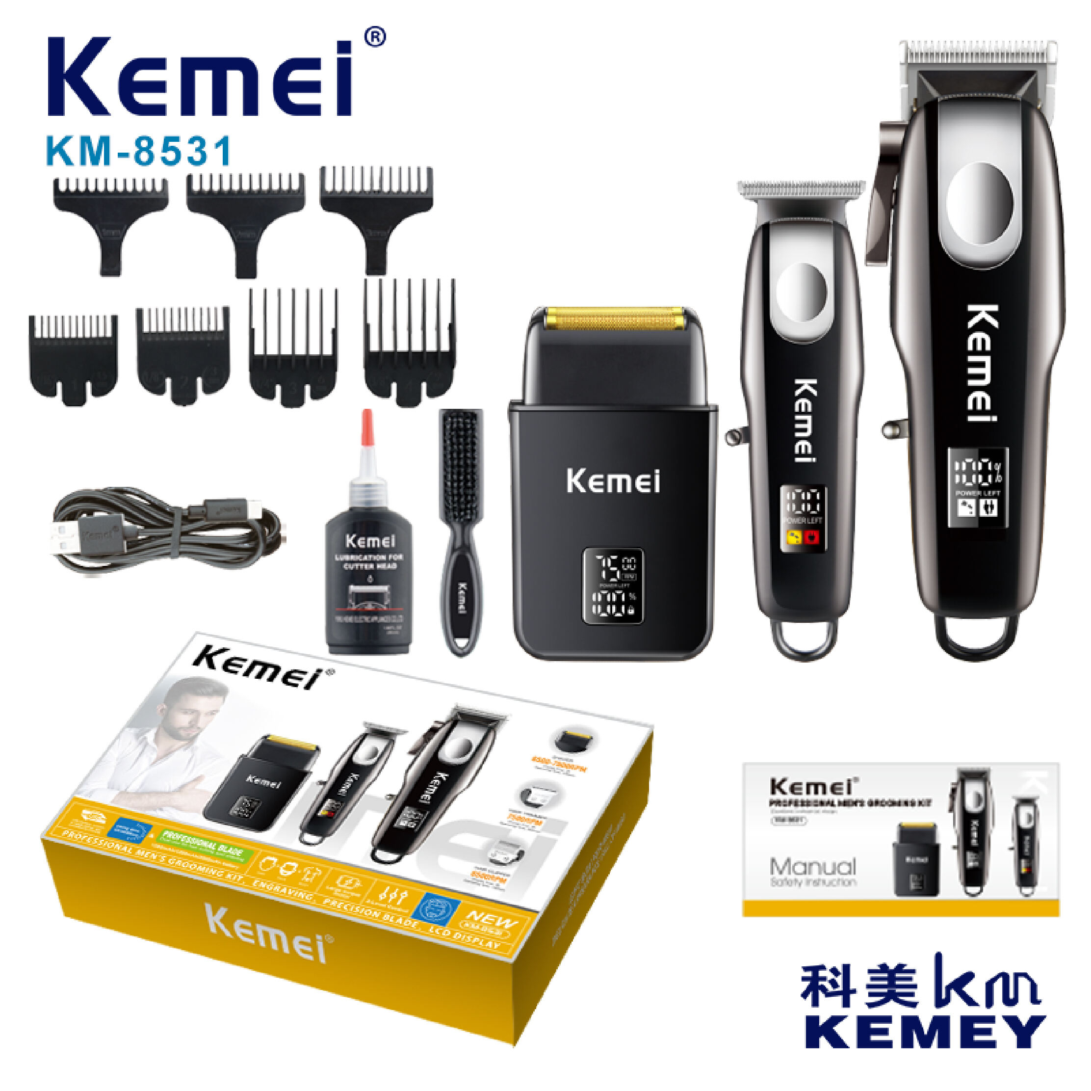 Hair clipper, Trimmer, Shaver - Yiwu Kemei Electric Appliances Co.,Ltd
