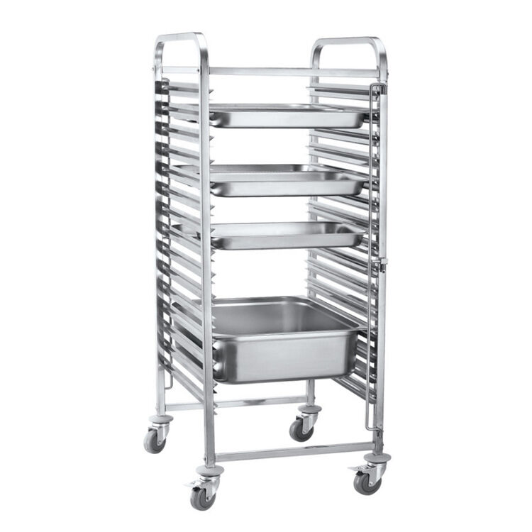 15 Tier 590x670x1700mm Stainless Steel GN Pan Trolley, China 15 Tier ...
