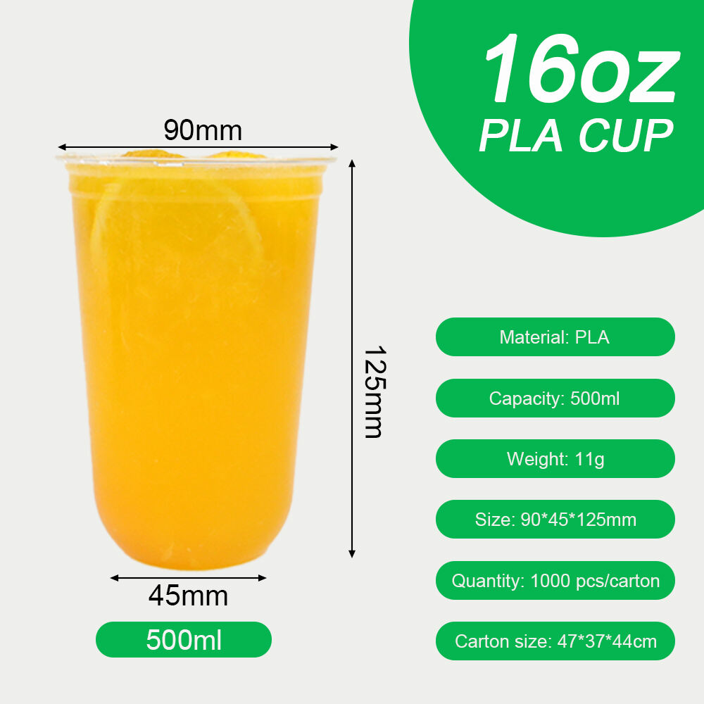 16oz 500ml PLA 생분해성 U자형 플라스틱 컵, 중국 16oz 500ml PLA 생분해성 U자형 플라스틱 컵 제조업체, 공급업체, 공장 - 샤먼 시에파 진공 성형 ...
