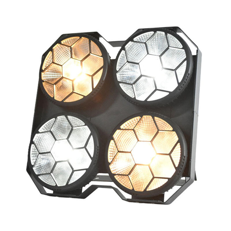 AOPU 50W * 4 Eyes Led Audience Light WW+CW Par Cob Blinder Light ...