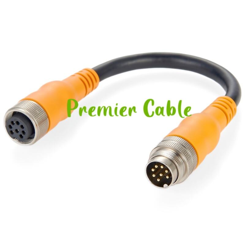 M16 8 Pin Male To Female Sensor Actuator Encoder Extension Cable China