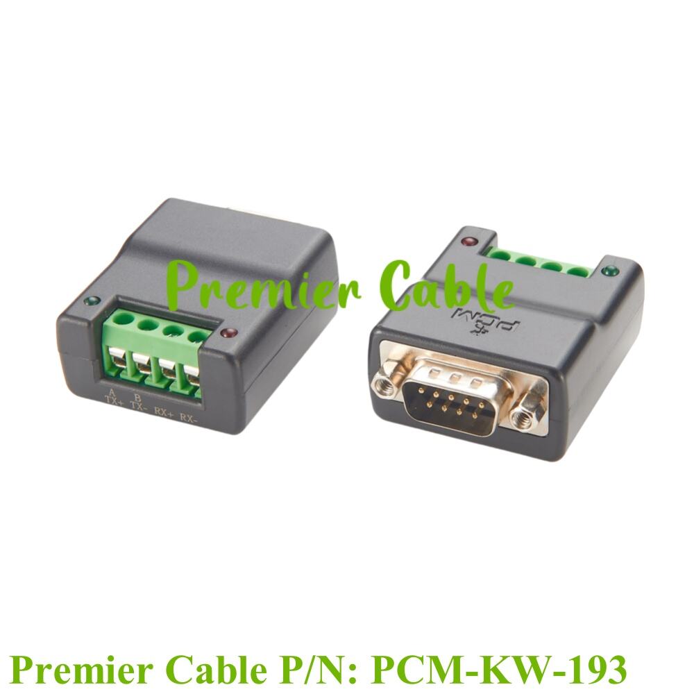 Rs232 To Rs485 422 Serial Converter Db9 Male To 4 Pin Terminal Block