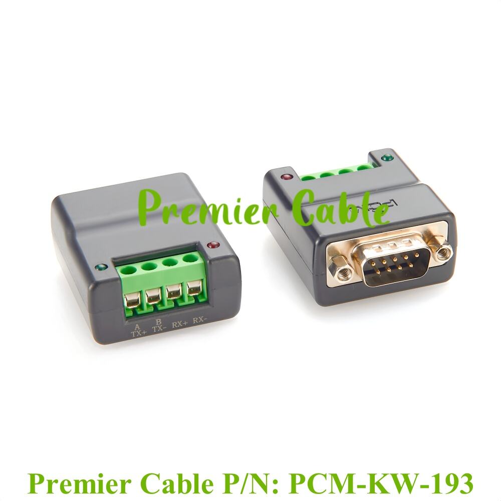 Rs232 To Rs485 422 Serial Converter Db9 Male To 4 Pin Terminal Block