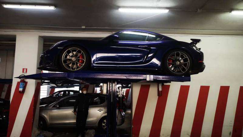 Single Post Parking Lift | Project Reference