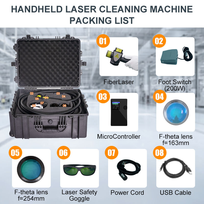 BY Laser Portable Suitcase Pulsed Laser Cleaner