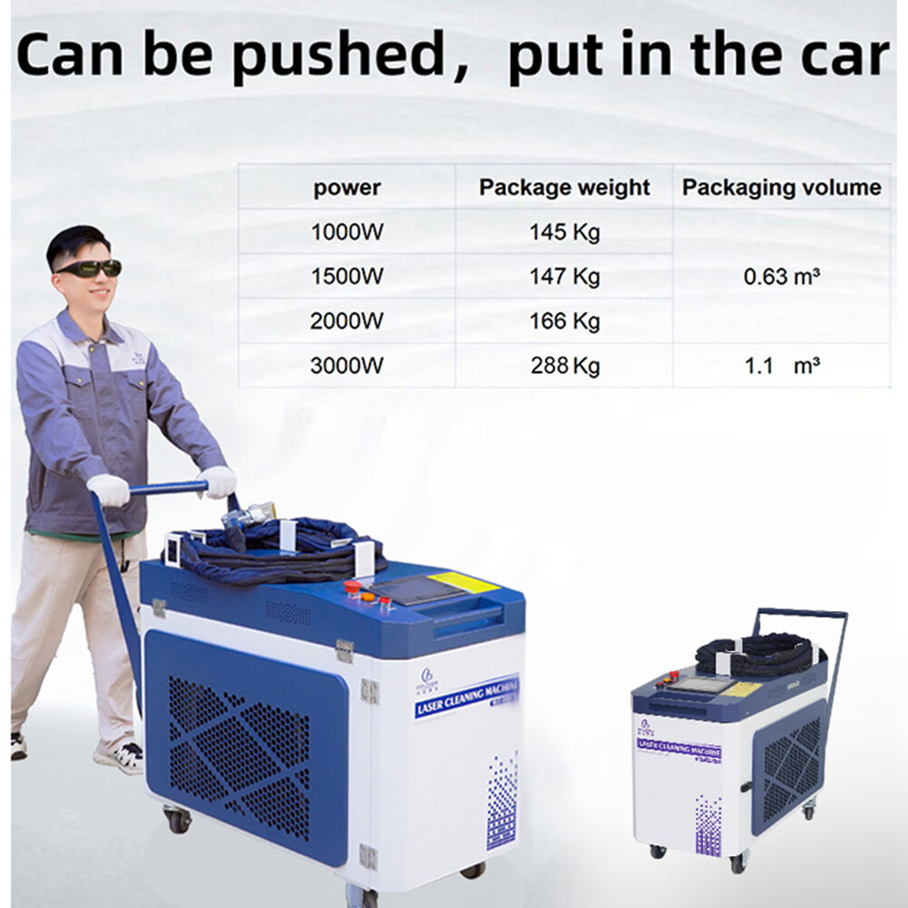 By Laser - Mobile Continuous Handheld Laser Cleaning Machine