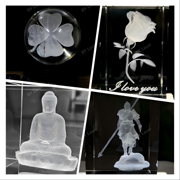 Bingyan Enclosure 3D UV Laser Crystal Glass Engraving Machine | UV ...