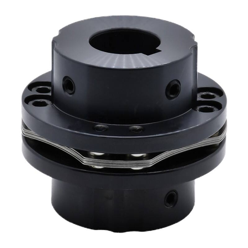High rigidity diaphragm stepped coupling with keyway screw fixing ...