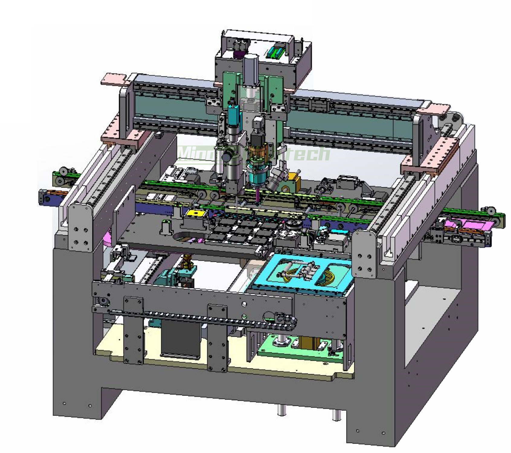 Automatic High-precision Gantry Multi chip Replace Nozzle Eutectic Die Bonder , China Automatic ...