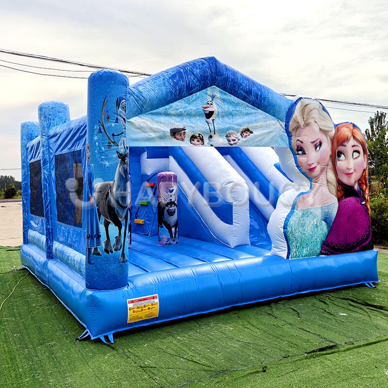 Princess Ice Jumping Castles Combo Inflatable Bouncer with Slide Frozen ...