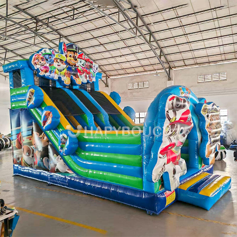 Paw Patrol Inflatable Slide Dual Lane Inflatable Bounce House Paw ...