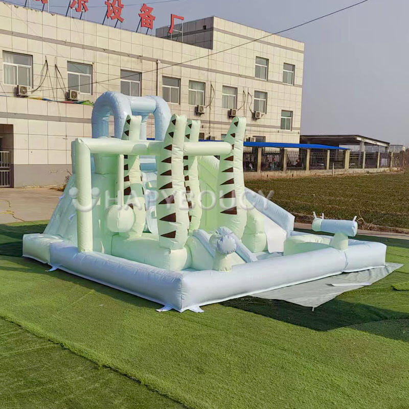 Inflatable Bouncers Water Splash Pool Pastel Green Bounce House Water ...