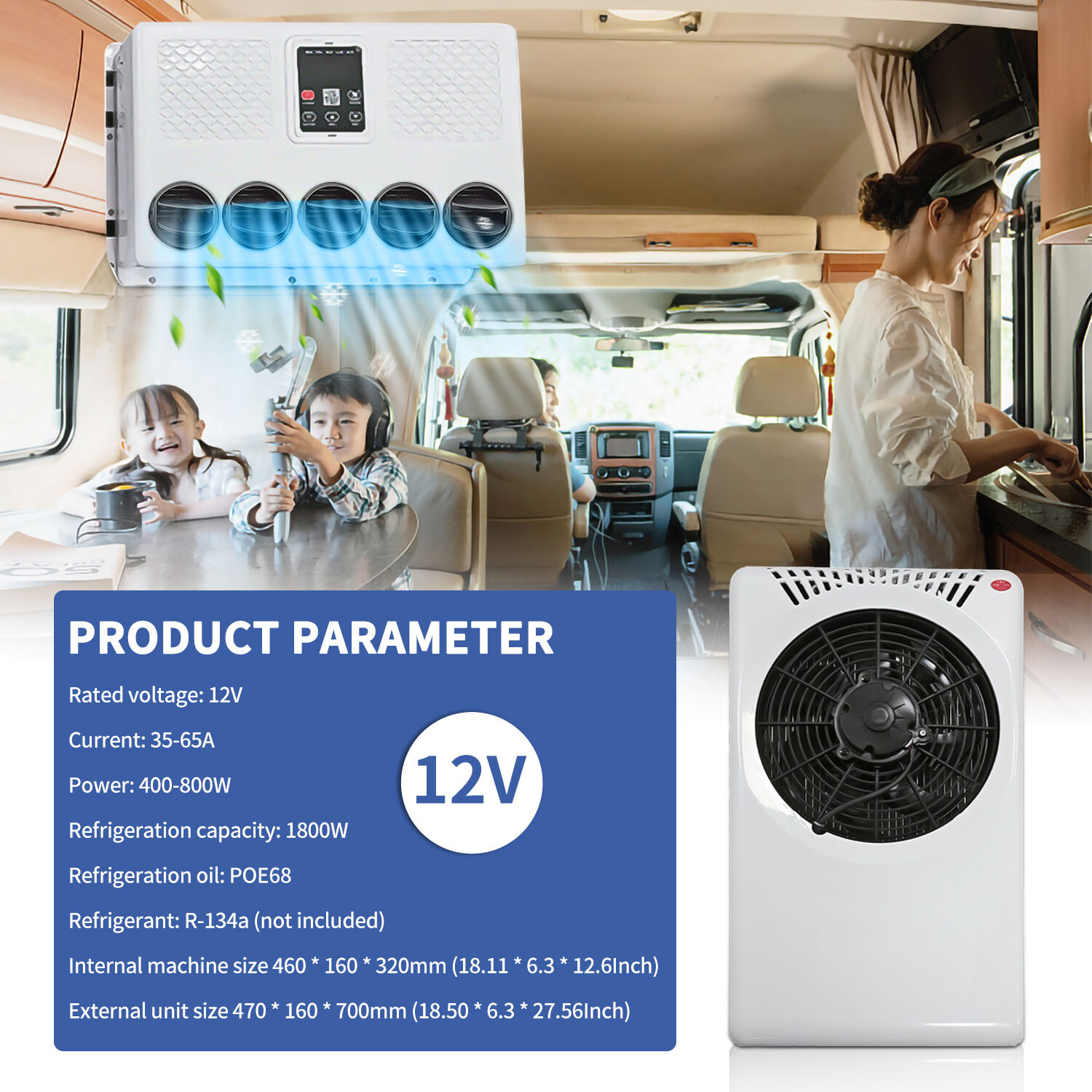 Auto Parts Compressor Auto Car Air Conditioner Electric DC 12V 24V