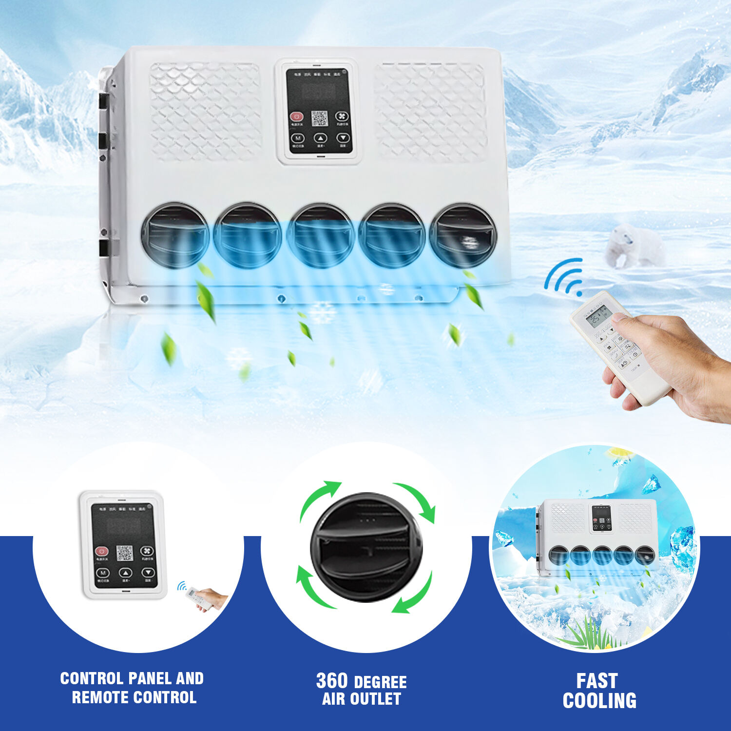 Auto Parts Compressor Auto Car Air Conditioner Electric DC 12V 24V