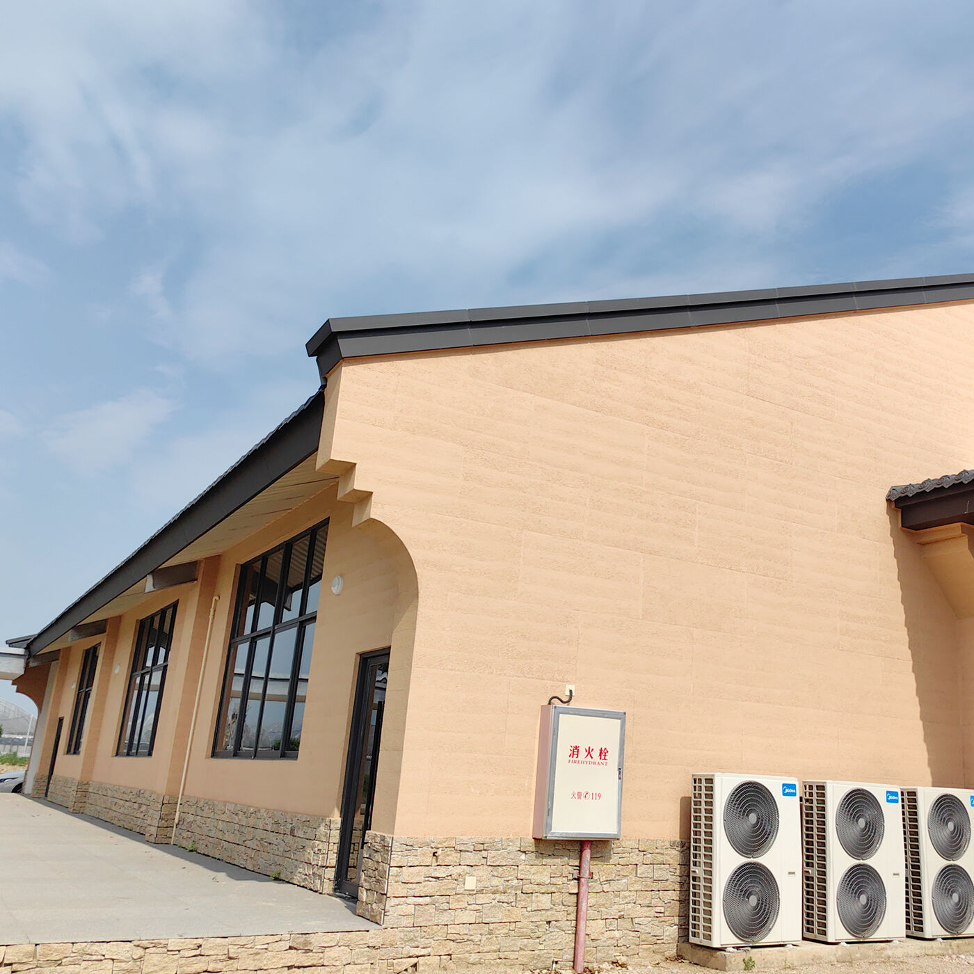 Vintage style waterproof fire prevention Rammed Earth flexible stone ...