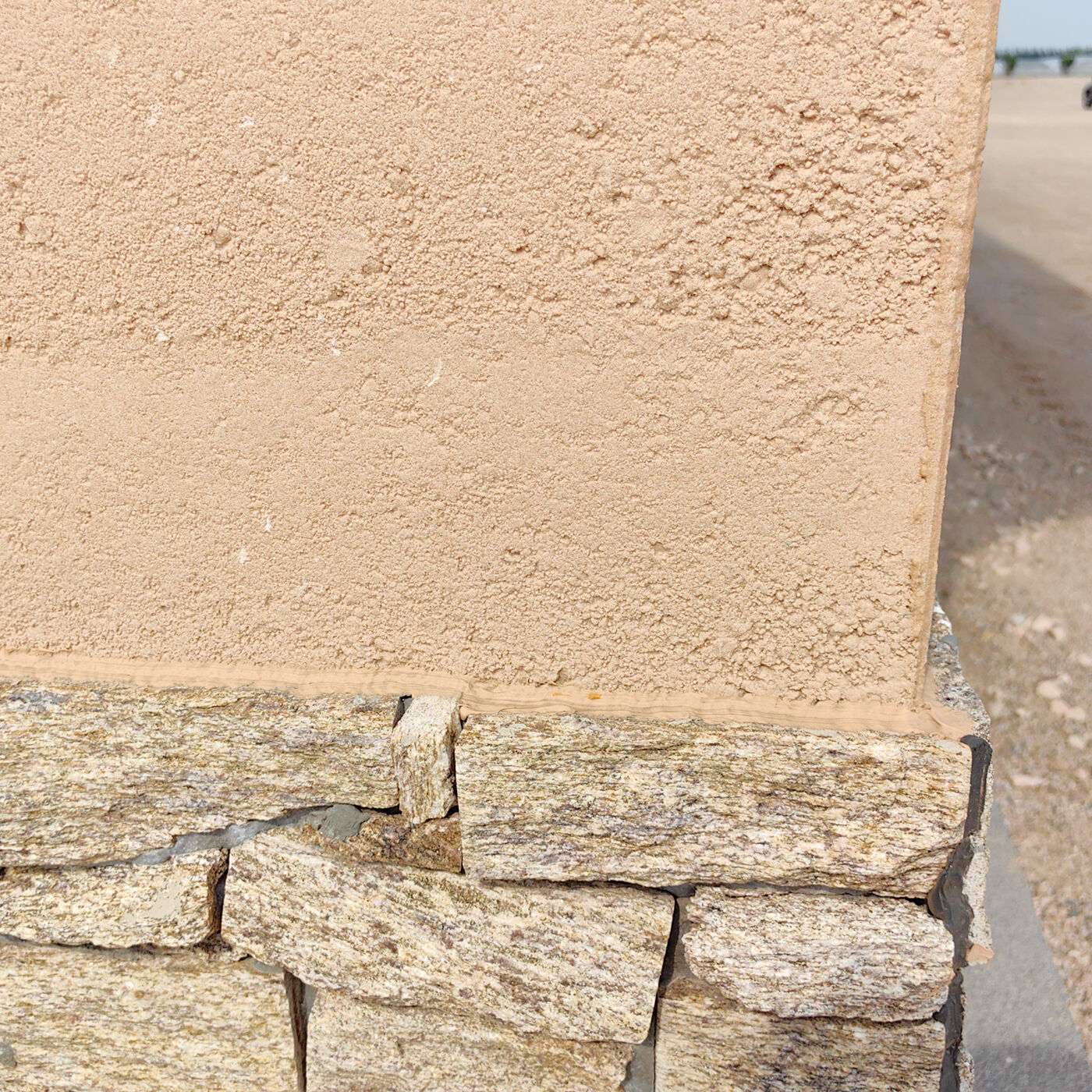 Vintage style waterproof fire prevention Rammed Earth flexible stone ...