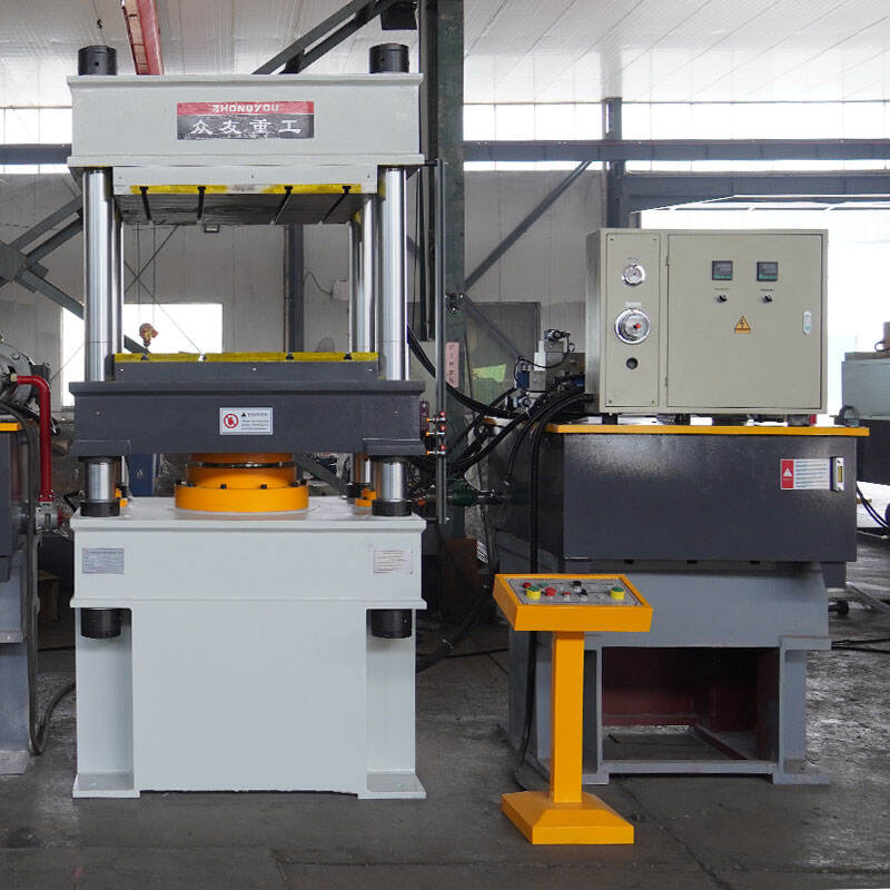 Composite material press