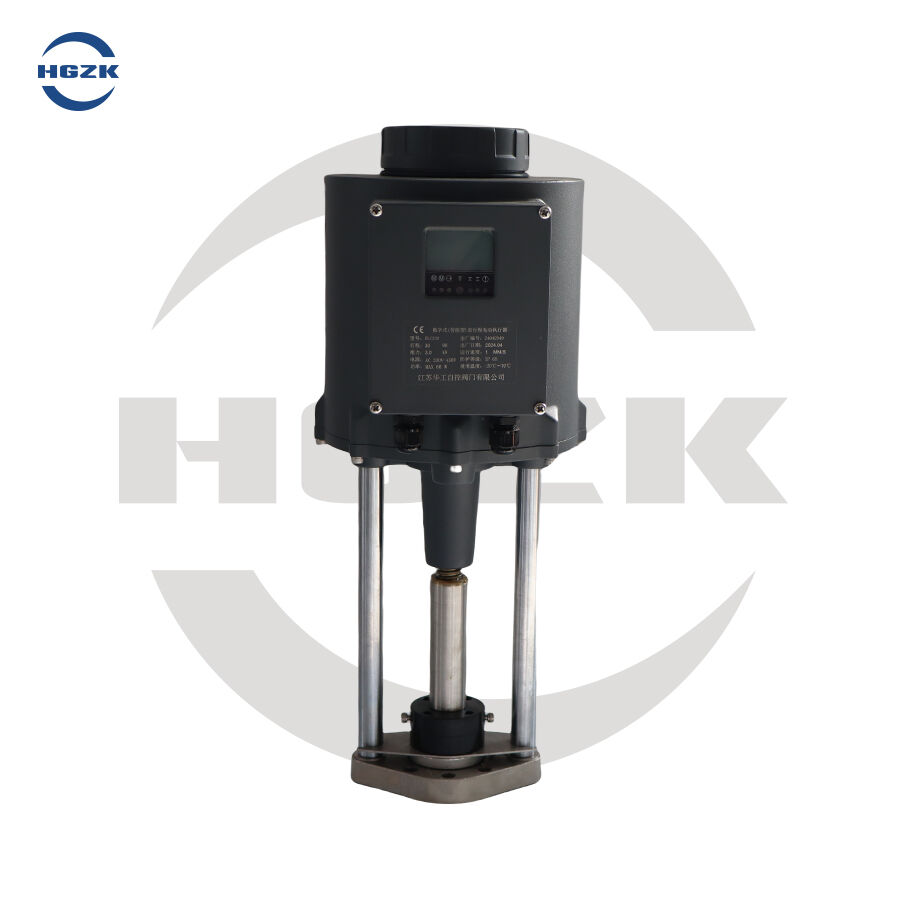 Smart flange electric actuator proportional control valve dynamic balance high temperature steam ...