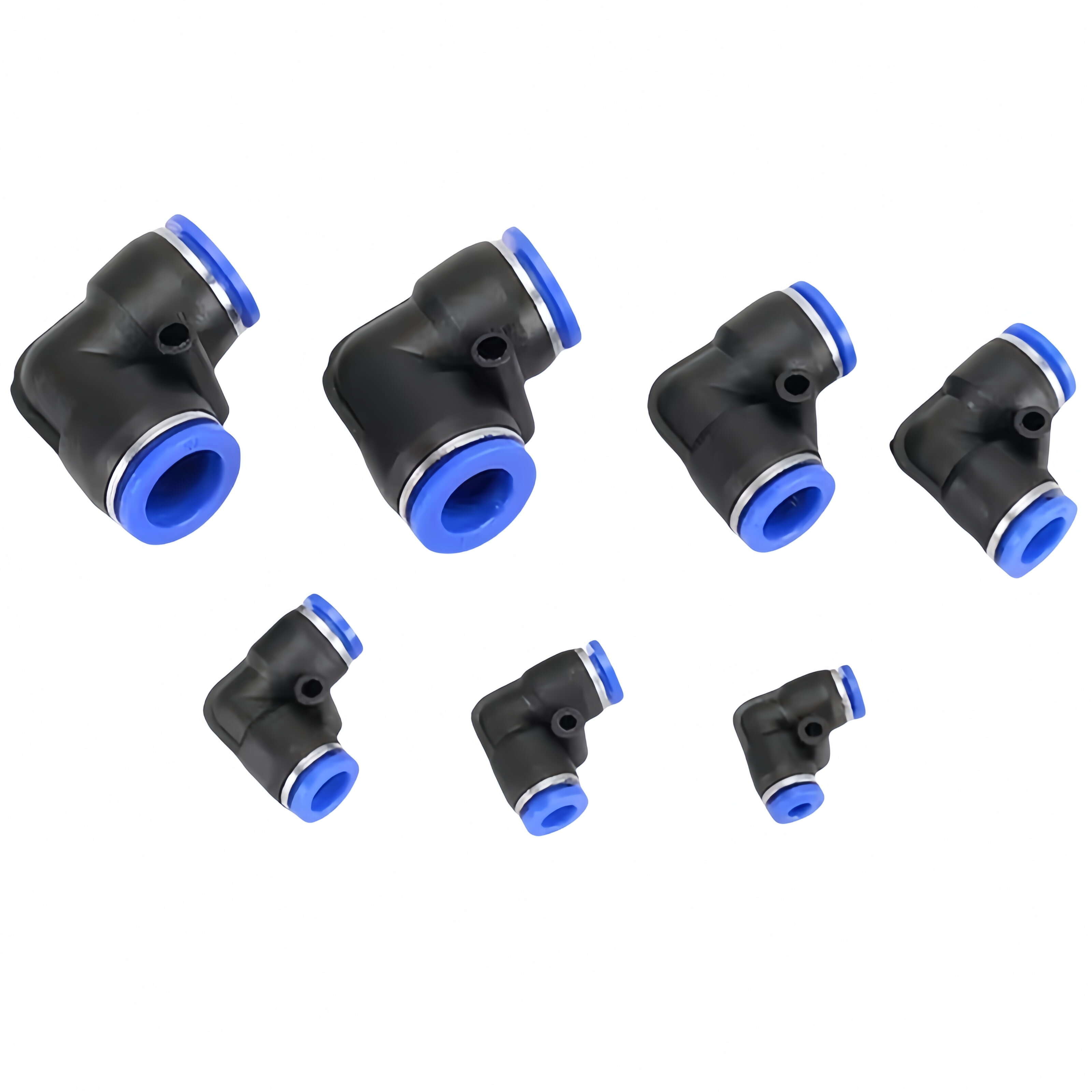 New Quick Connect Plastic Elbow for Pneumatic Air Hose Line Fitting ...