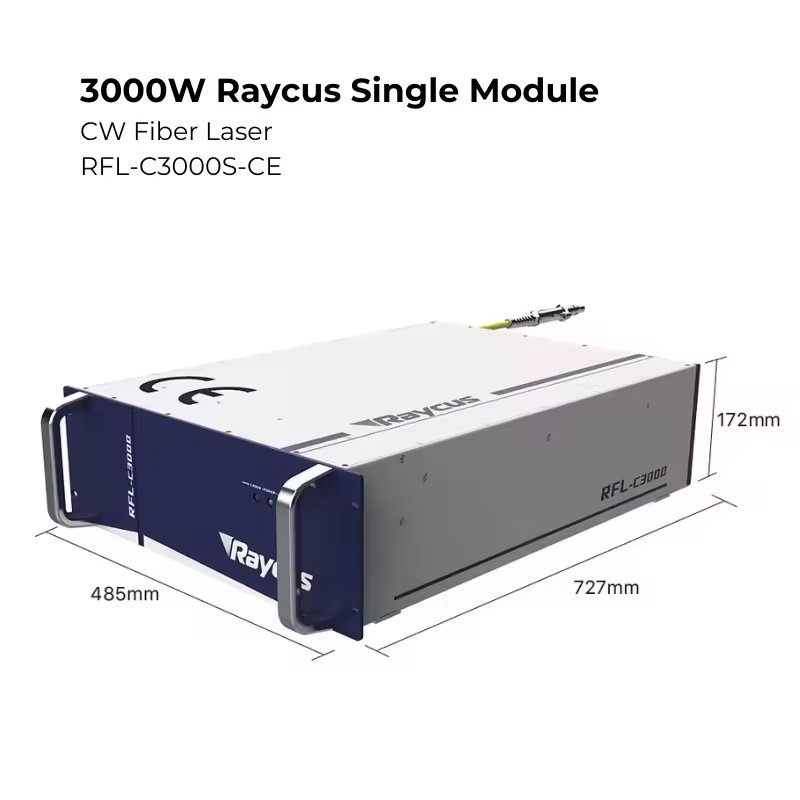 RFL-C3000S CE 3000W Raycus CW Fiber Laser Source Global Series