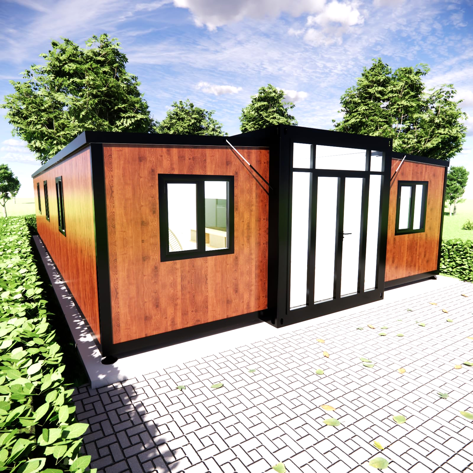 40ft Prefab Modular Foldable Container House, China 40ft Prefab Modular Foldable Container House ...