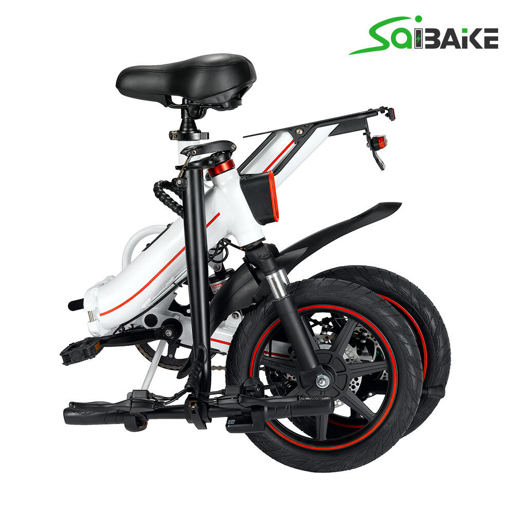 V5 Mini e-Bike 14" Folding Electric Bike 48V 400W Motor Mini Bicycle for Adults and Teenagers ...