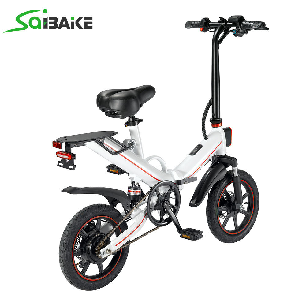 V5 Mini e-Bike 14" Folding Electric Bike 48V 400W Motor Mini Bicycle for Adults and Teenagers ...