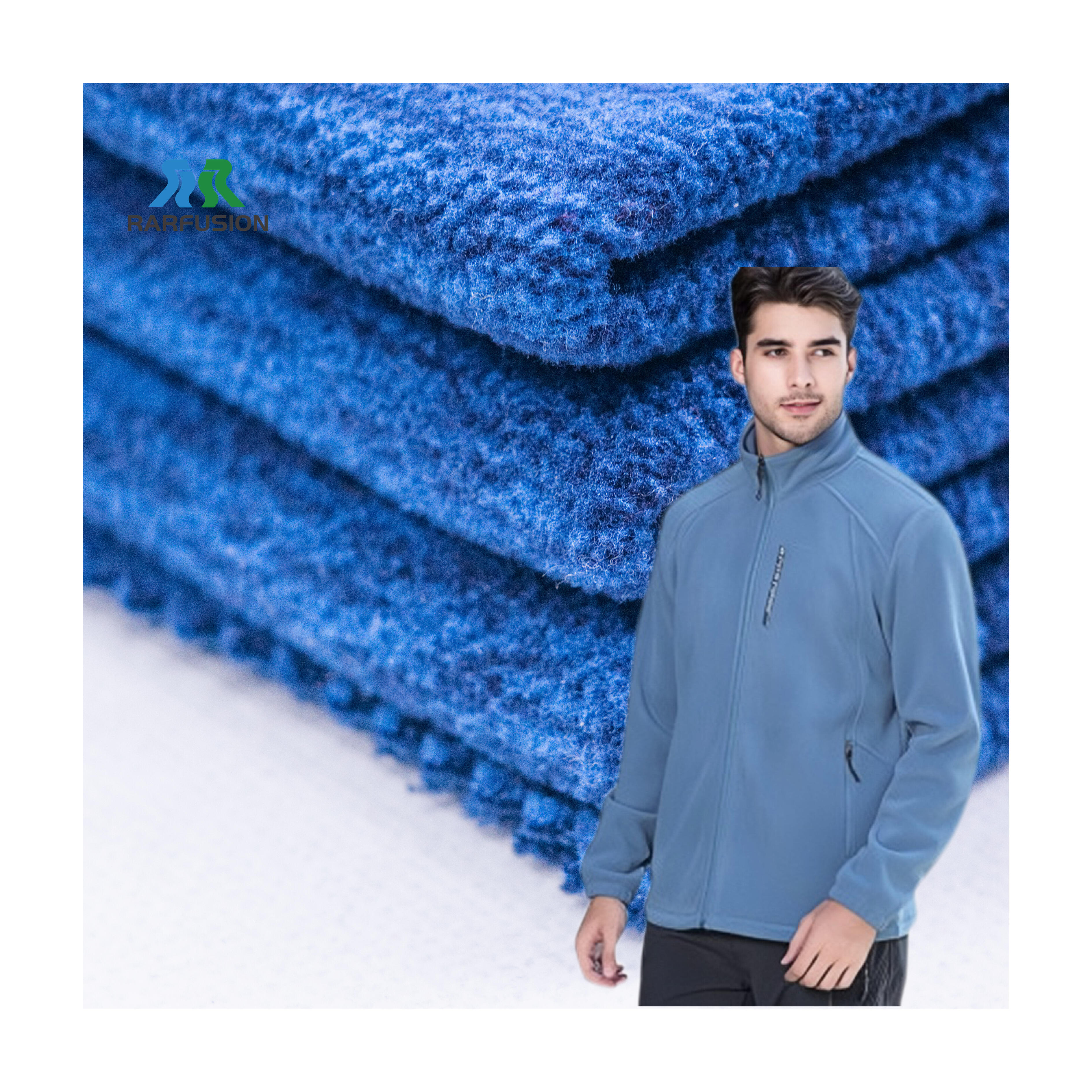 Two Side Brushed One Side Shake Cationic Polar Fleece Fabric, China Two ...