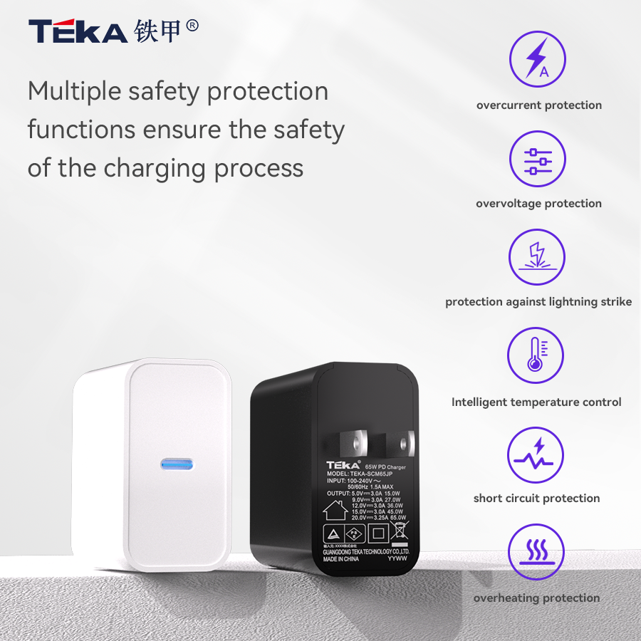 65W USB-C PD Charger for Japanese Market | 65W PD | TEKA