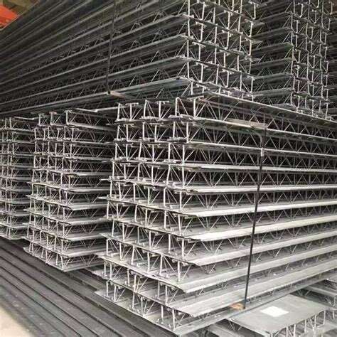 Pouring Reinforced Truss Steel Bars of Floor Support Plate. 70/90 Truss ...