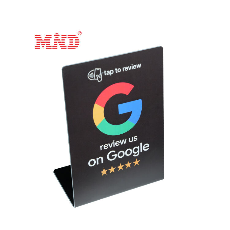 MDN012 NFC Display Table Menu NFC PVC Stand NFC Google Review Stands ...
