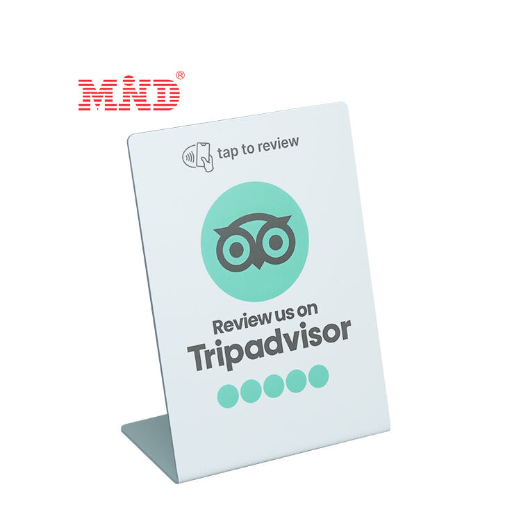 MDN012 NFC Display Table Menu NFC PVC Stand NFC Google Review Stands ...