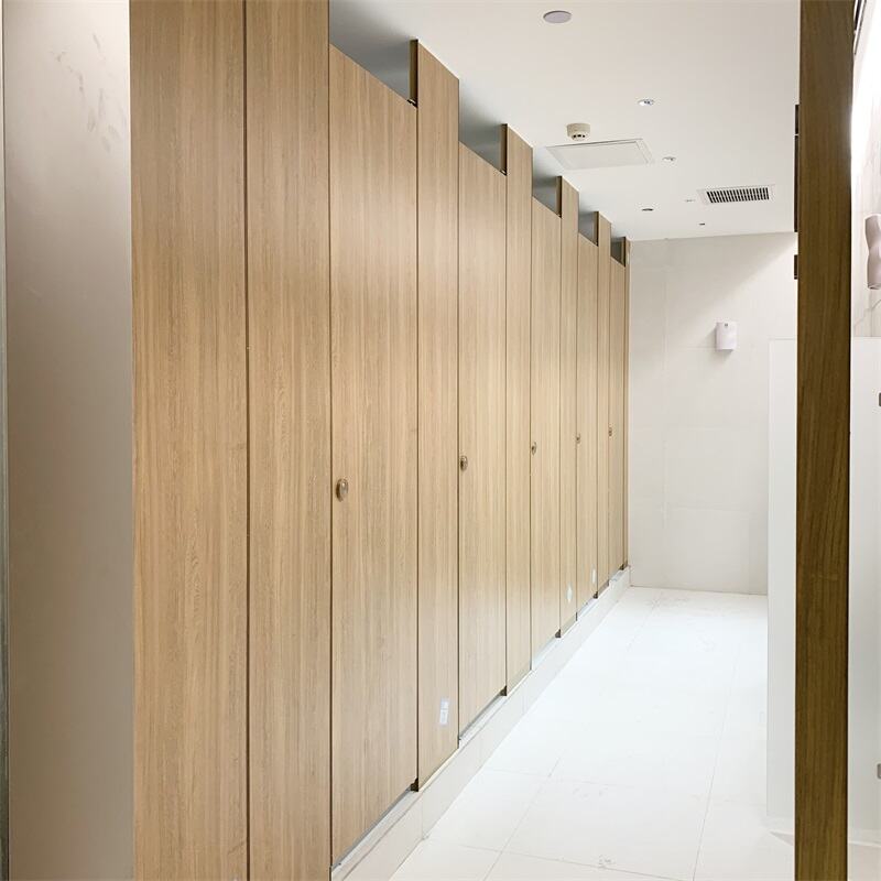 Rounded Corners Outlook Design HPL Partition | HPL Toilet Partitions ...