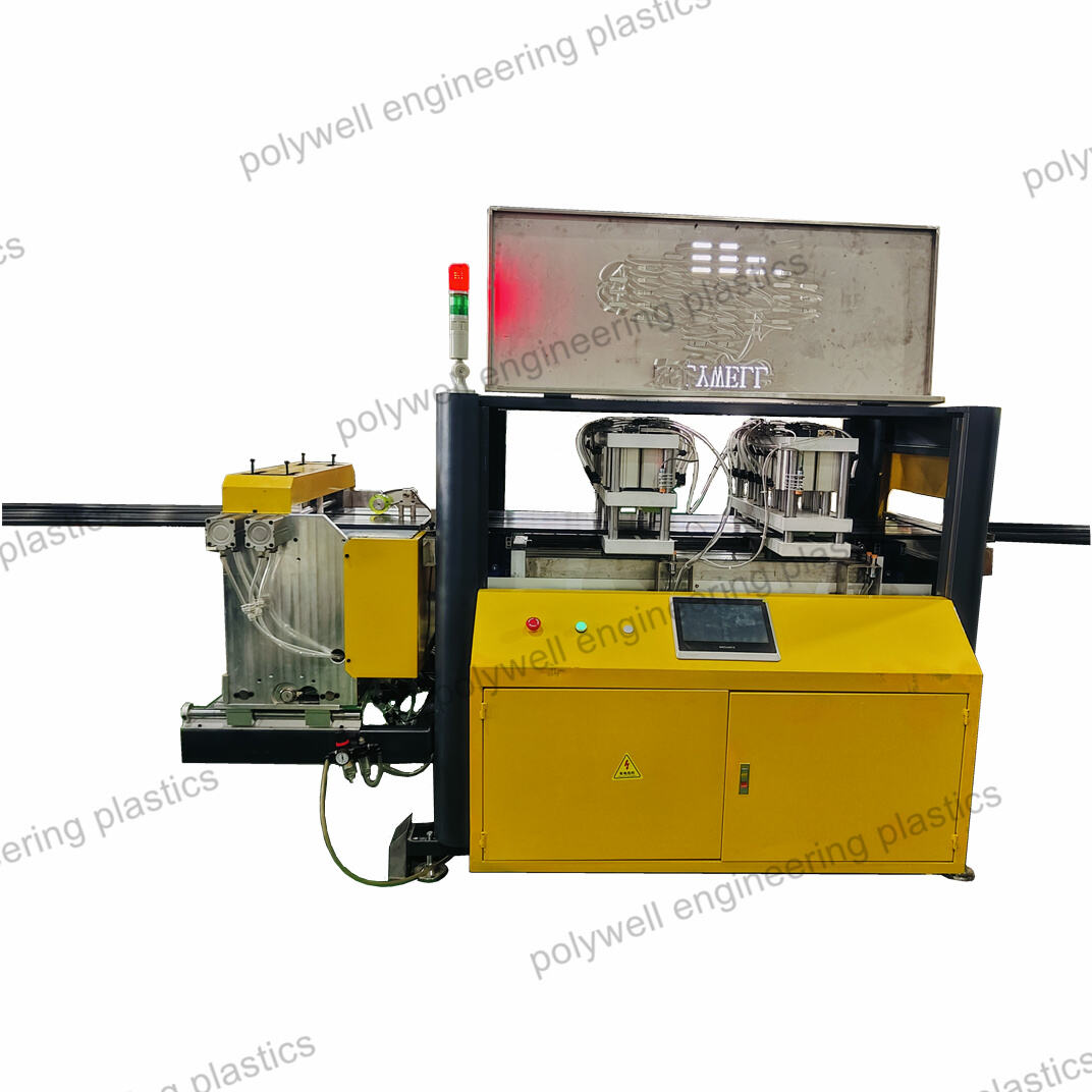 POLYWELL Automated Nylon Plastic Cutting Machine for Thermal Break Strip