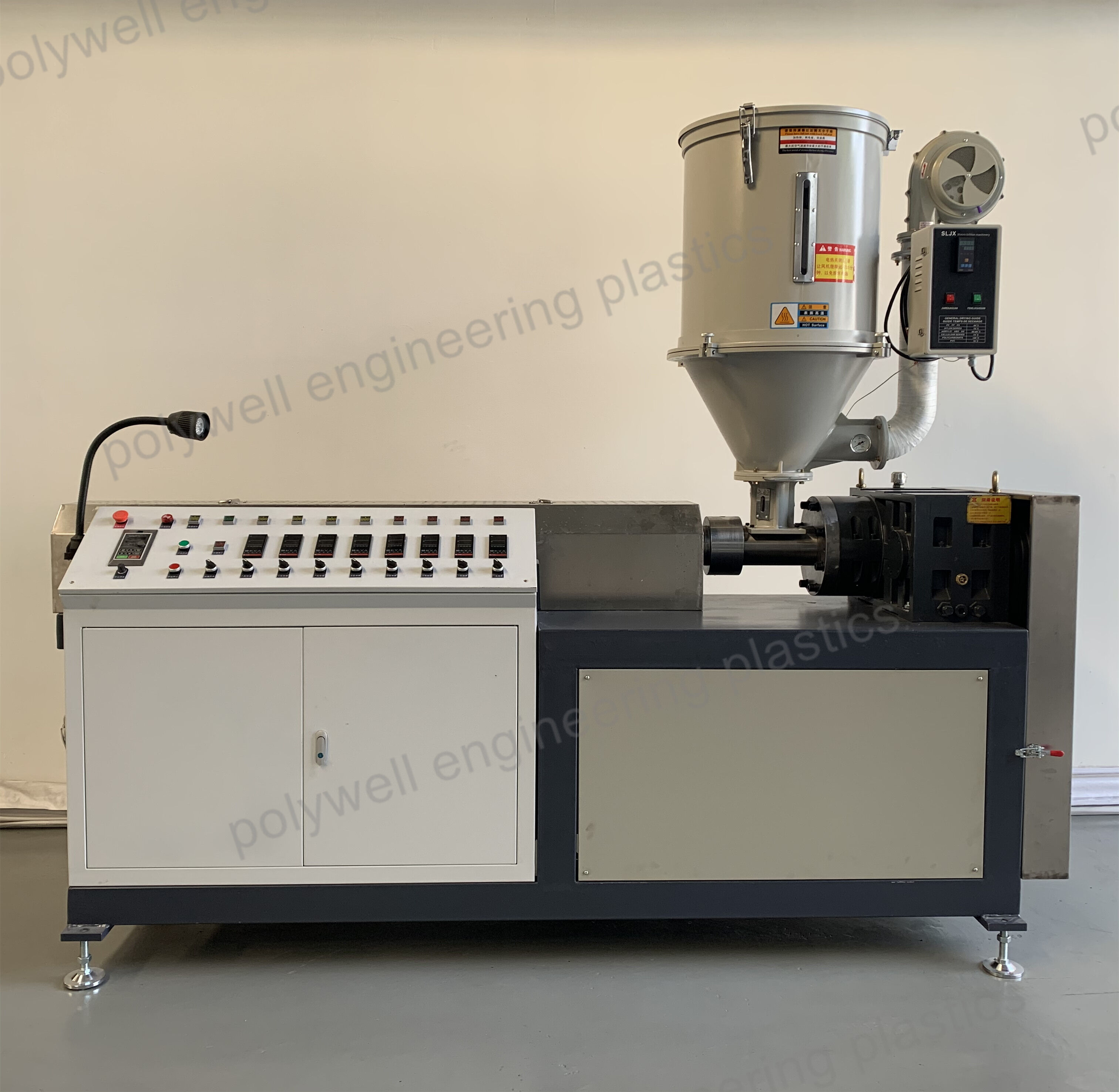 Heat Insulation Strip Extrusion Machine PA66GF25 Granules Processing Single Screw Extruder ...