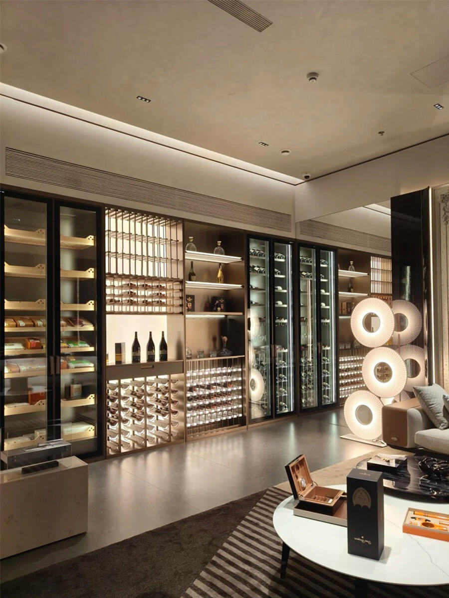 Stainless steel thermostatic wine cooler | Stainless Steel Wine Cabinet