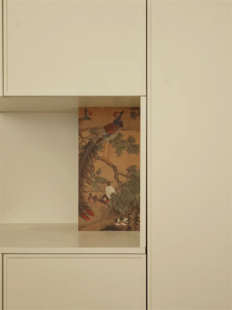 Modern Chinese Arc-shaped Entry Cabinet | Arc-shaped entrance cabinet