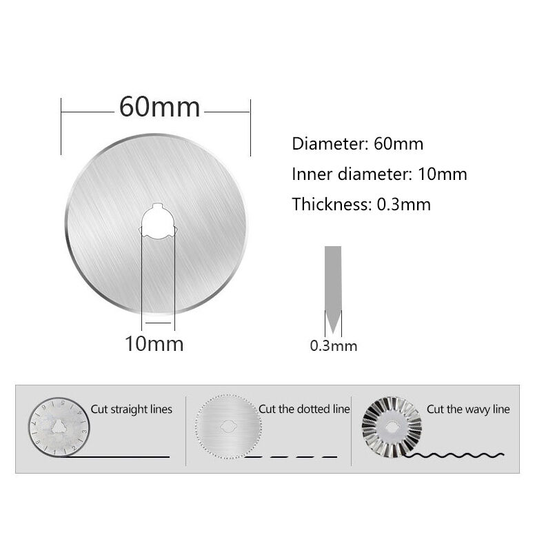 Cut cloth round blades | Fabric/leather cutting rounds
