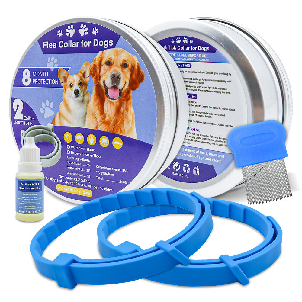 Natural Flea & Tick Collar for Dogs | DEET-Free, 3-Month Protection